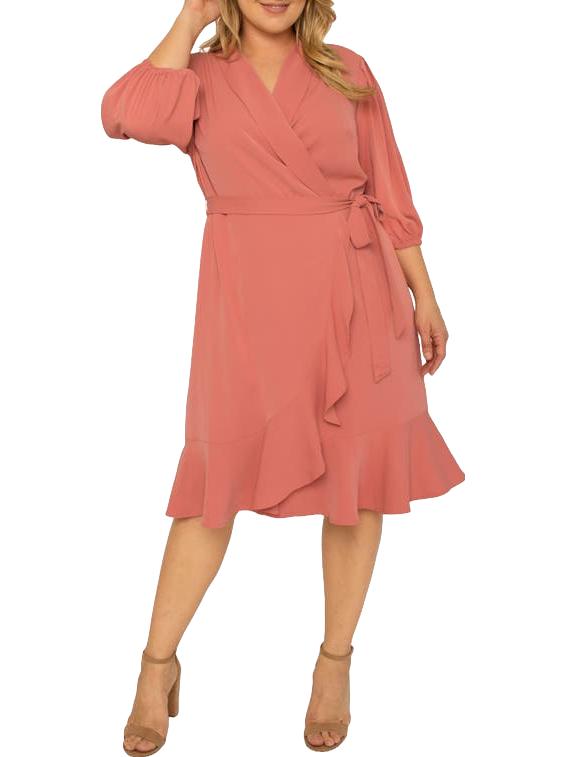 STANDARDS & PRACTICES STANDARDS & PRACTICES Kylie Ruffle Wrap Dress